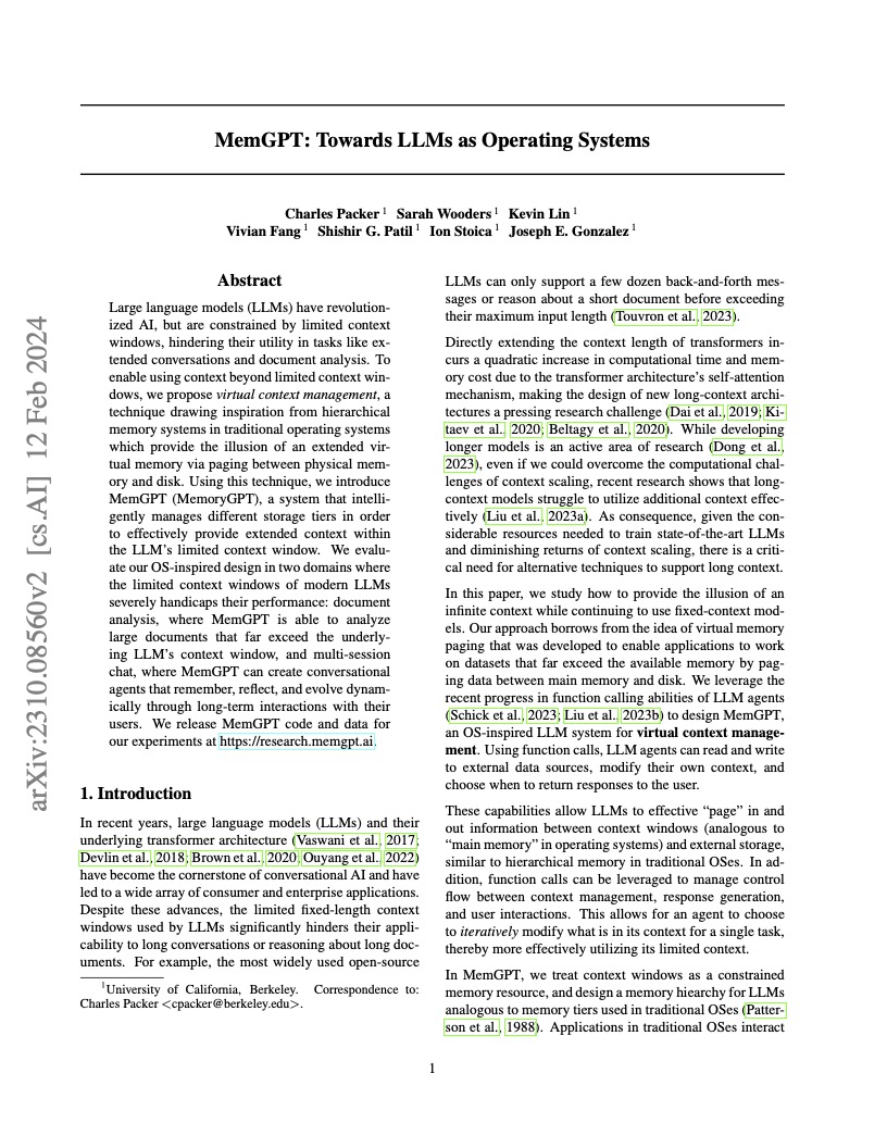 Virtual context management with MemGPT and Letta – Leonie Monigatti